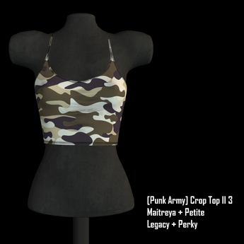 Second Life Marketplace - [Punk Army] Crop Top II 3